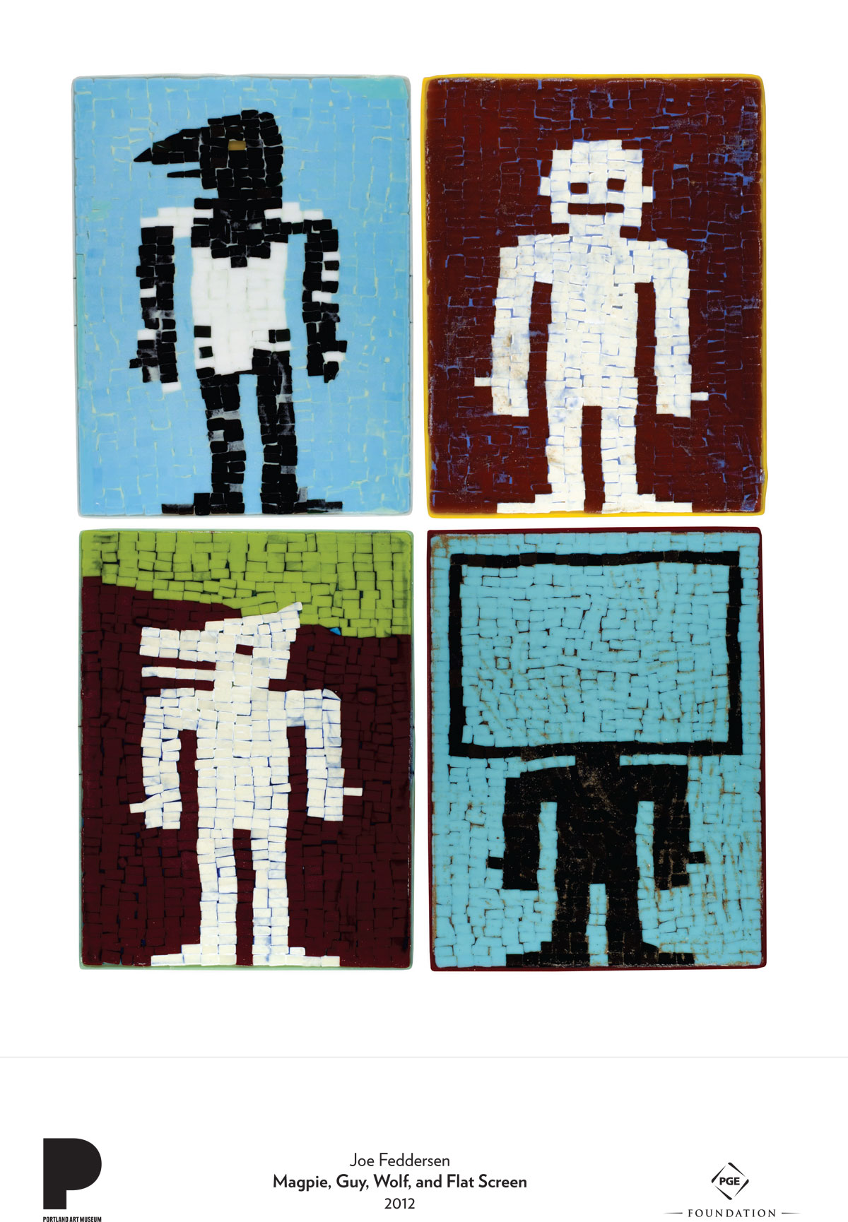 Magpie, Guy, Wolf, and Flat Screen - Portland Art Museum